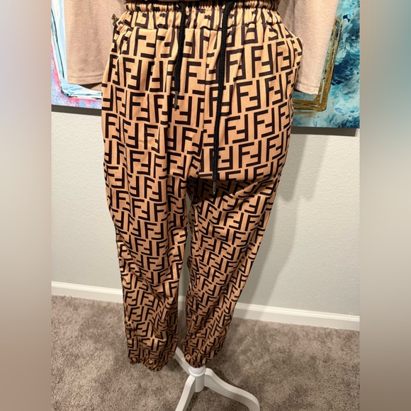Pants & Jumpsuits | Designer Tan And Black Womens Pants | Poshmark